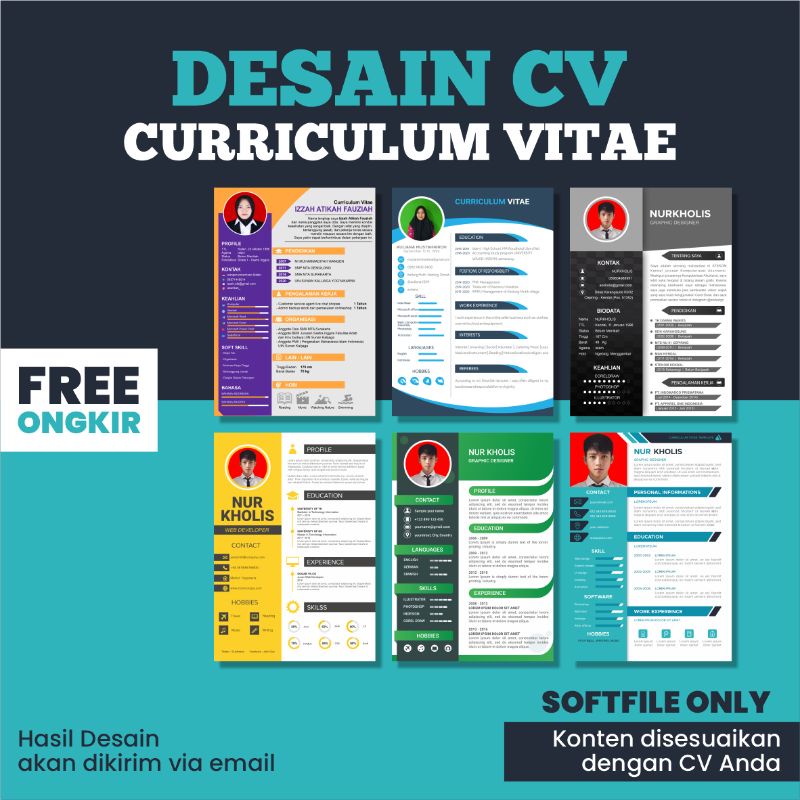 Jual Desain CV Curriculum Vitae / Daftar Riwayat Hidup | Shopee Indonesia