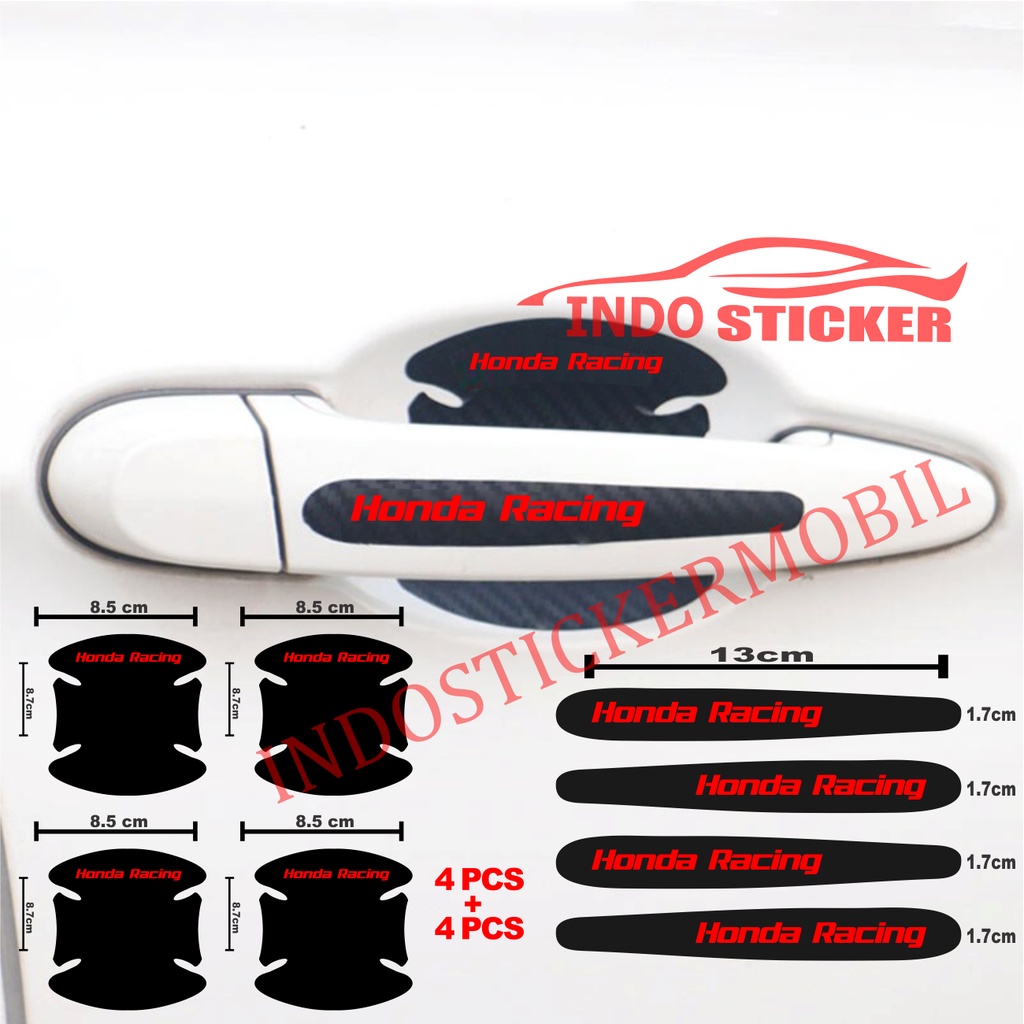 Jual Sticker stiker handle mobil honda stiker handle karbon 3d pengaman ...