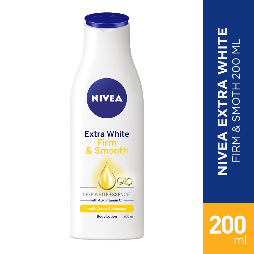 Nivea Body Lotion Extra White Firm & Smooth 200ML | Shopee Indonesia
