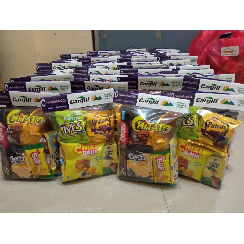 Jual Paket snack ulang tahun ultah anak dan Kemas Label | Shopee Indonesia