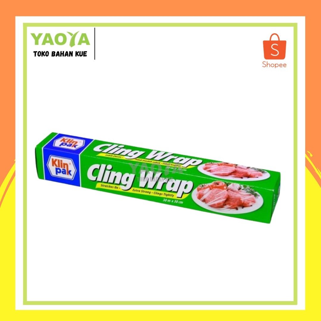Jual KLIN PAK CLING WRAP BOX STD 30Mx30cm | Shopee Indonesia