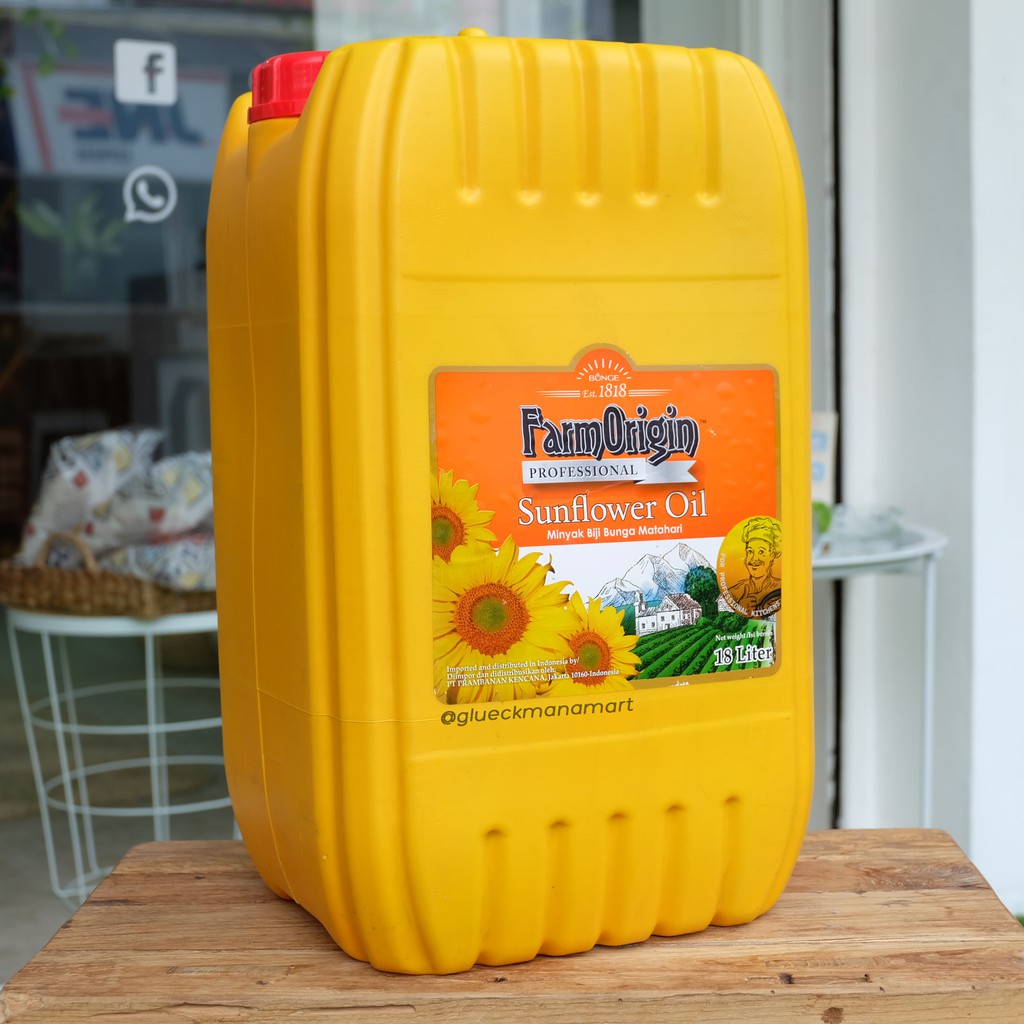 Jual Farm Origin Sunflower Oil / Minyak Biji Bunga Matahari 18 L ...