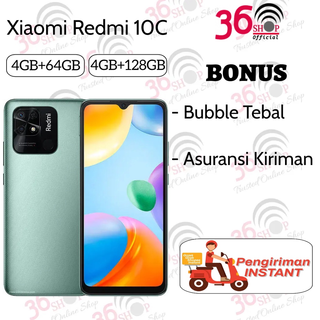 Jual Redmi 10C [4GB+64GB] [4GB+128GB] Garansi Resmi 15 Bulan | Shopee Indonesia