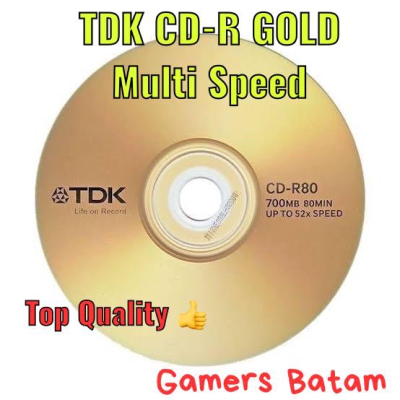 Jual CD Kosong CD-R CD R TDK GOLD 52x Speed 700MB Disc Blank | Shopee ...