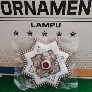 Jual Fitting Lampu Hias Plafon PVC Ornamen Lampu PVC 30x30 CM | Shopee ...