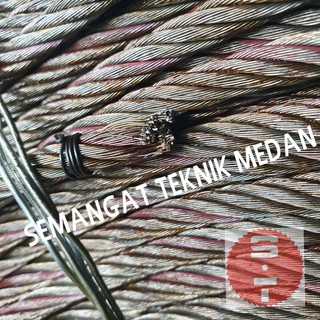 Jual 8mm KABEL SELING SLING TALI KAWAT LAPIS BAJA STEEL WIRE ROPE 8 mm ECER Indonesia|Shopee ...