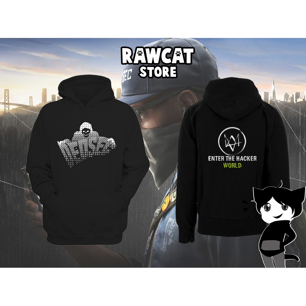 Jual hoodie watch dog 2 dedsec black color | Shopee Indonesia