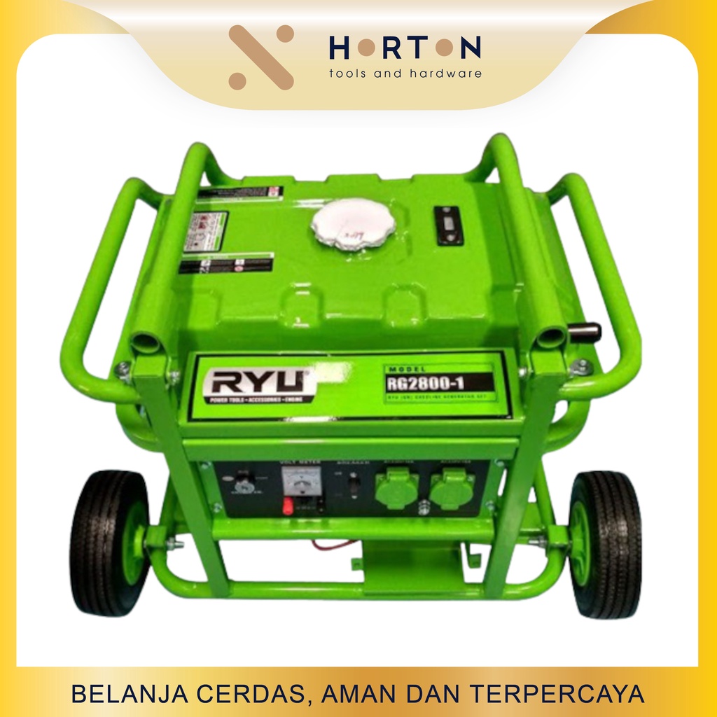 Jual RYU Mesin Genset 2500 Watt RG 2800 - 1 / Gasoline Generator Set ...