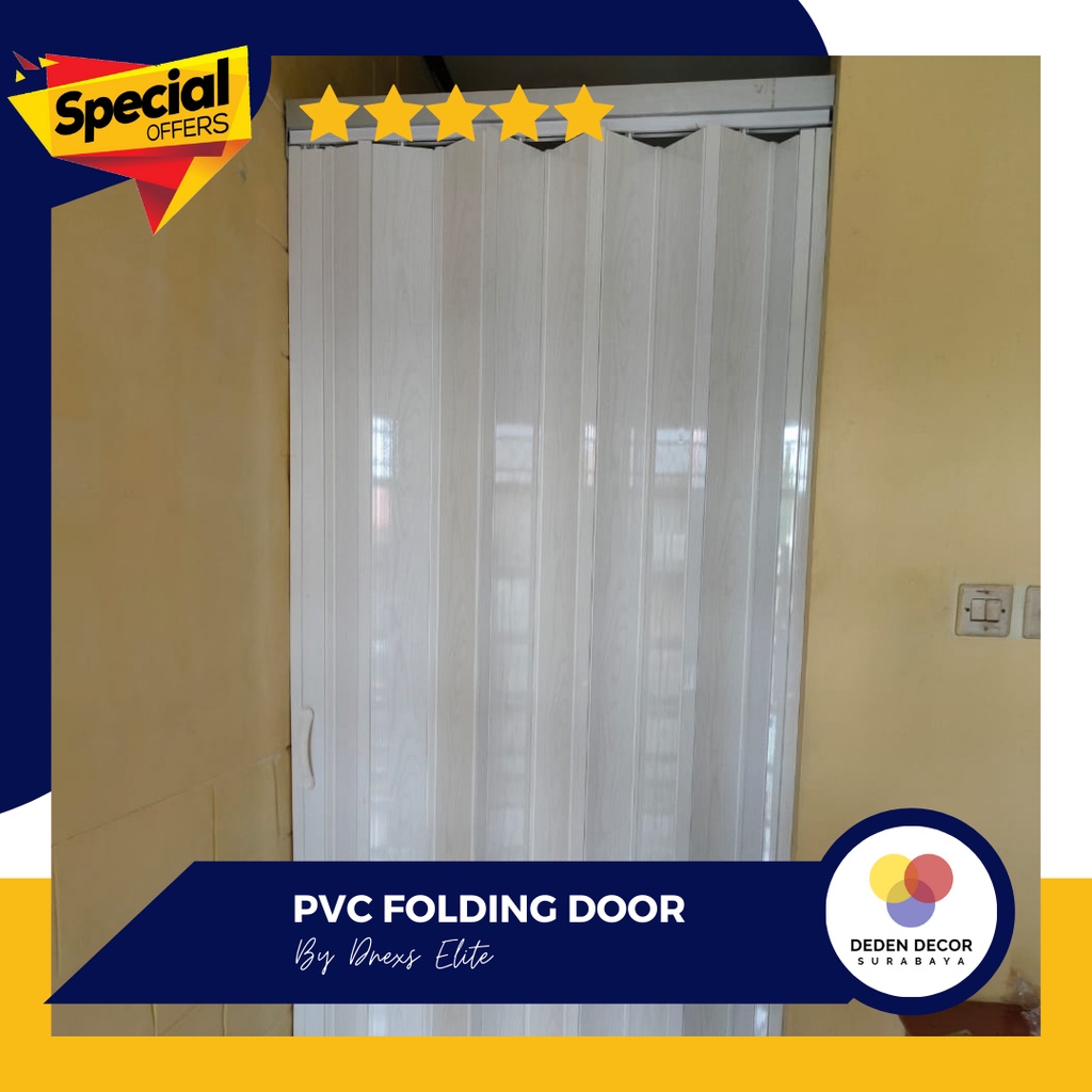 Jual Jual Pintu Lipat / Pintu PVC Folding Door Murah Surabaya | Shopee ...