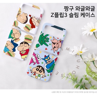 Jual OFFICIAL KOREA SHINCHAN Z FLIP 3 SLIM CASE KOREAN ZFLIP3 SINCHAN ...