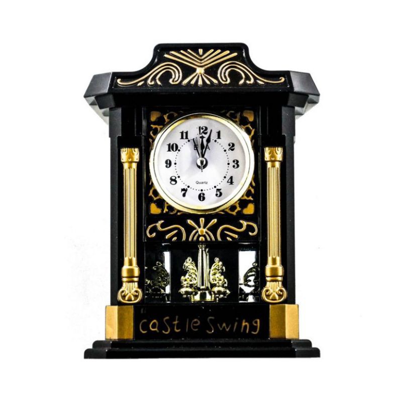 Jual Jam Meja Hias Bandulan Jam Meja klasik Vintage Bunyi Beep Beker ...