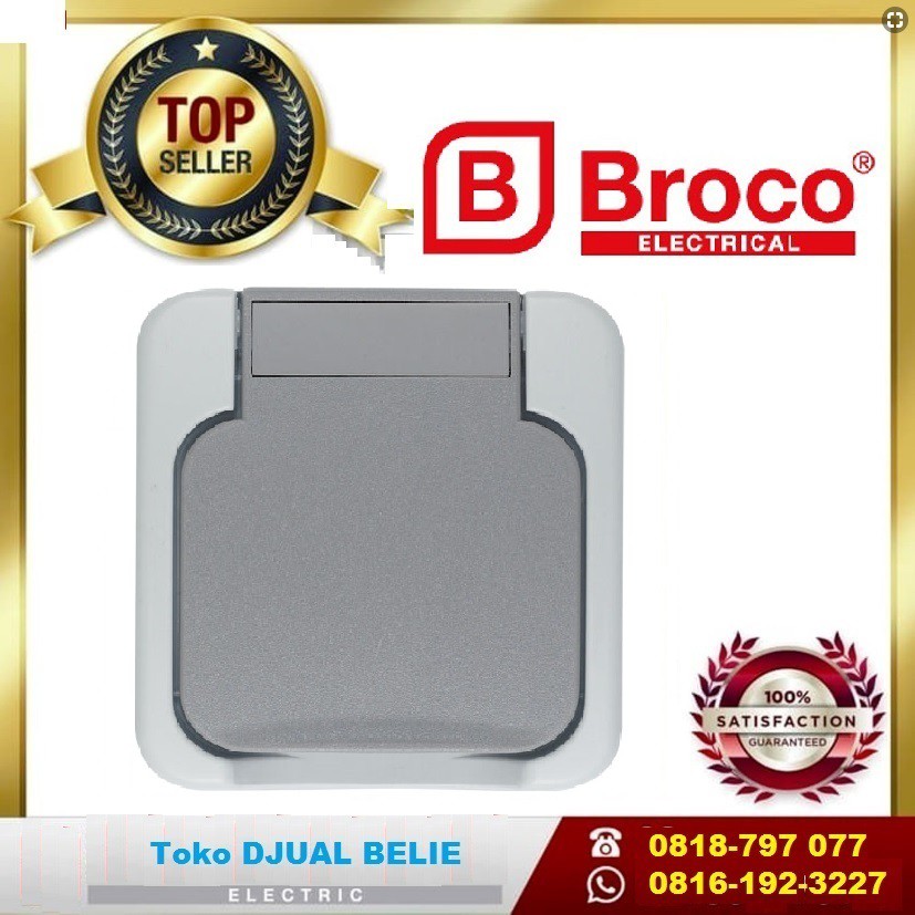 Jual "BROCO" 2151 Atlantic Heavy Duty Single Socket Outlet with Hinged ...
