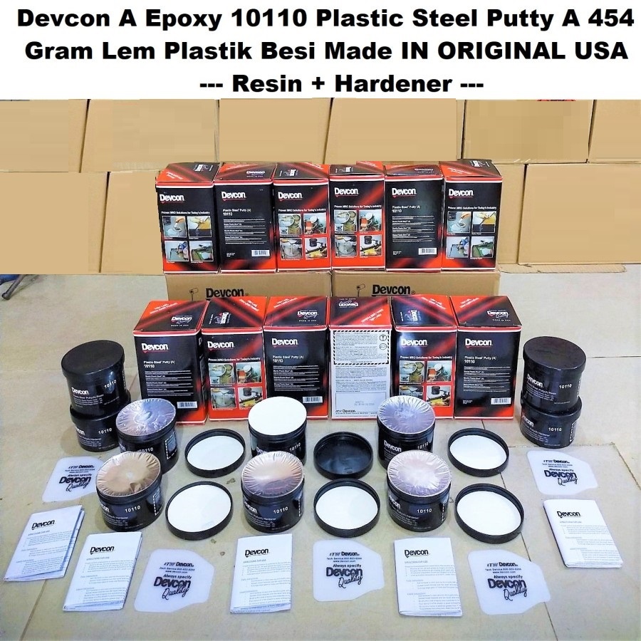 Jual Devcon A Epoxy Plastic Steel Putty A 454gr Type 10110 Lem Plastik ...