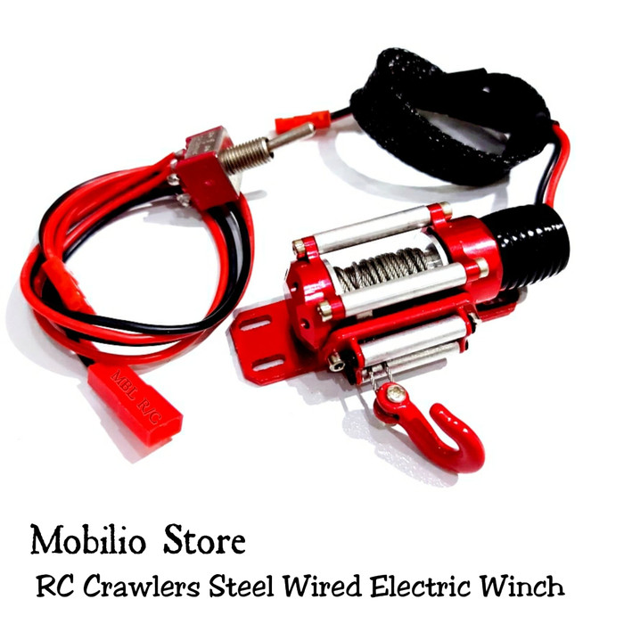 Jual Steel Wired Electric Metal Winch RC Rock Crawler MN RGT Axial ...