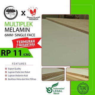 Jual MULTIPLEK MELAMIN / MULTIMIN / MELAMINTO SINGLE FACE 6MM 6 MM ...