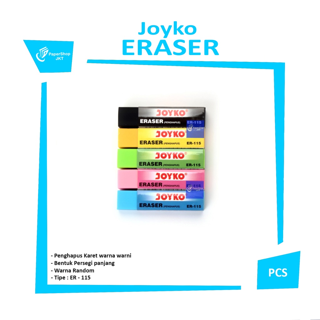 Jual JOYKO - Eraser ER-115 Penghapus Pencil - BOX Indonesia|Shopee Indonesia