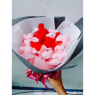 Jual buket jilbab, buket jilbab 2 warna, buket bunga jilbab, buket unik ...