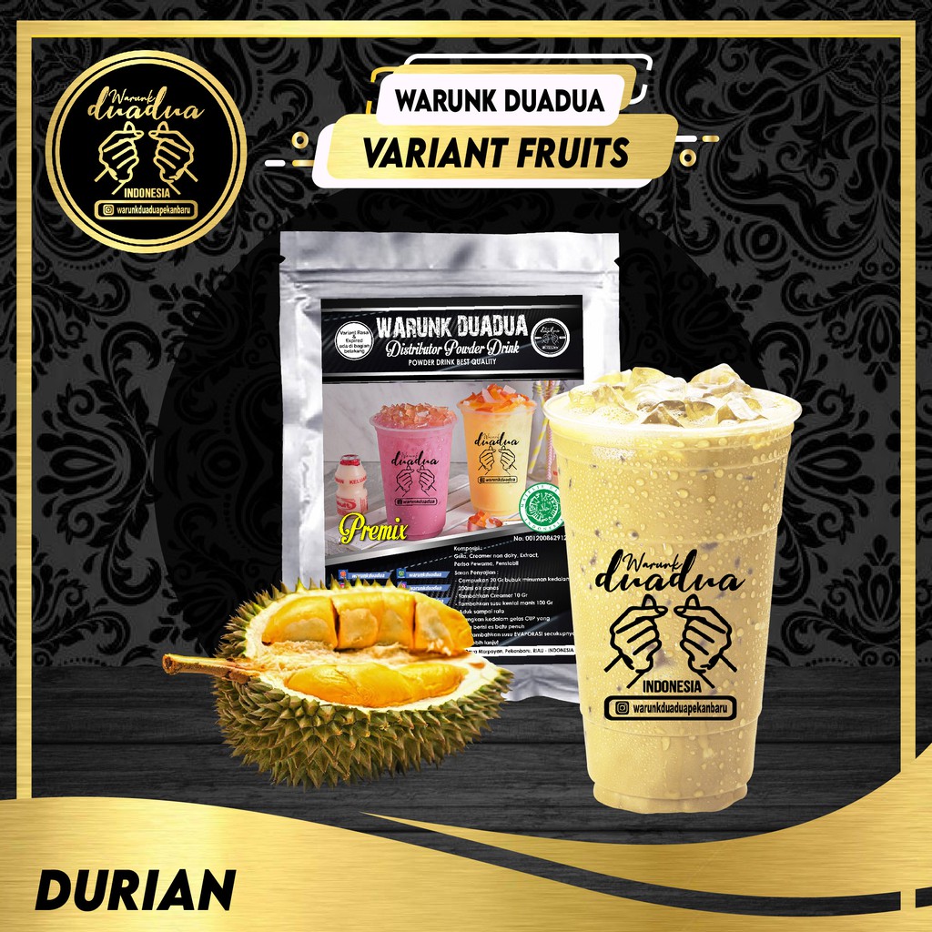 Jual DURIAN 1kg / Bubuk Minuman Premix Rasa Durian Powder Drink 1kg ...
