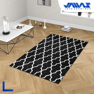 [JAMAS Carpet] Karpet Motif Monokrom Hitam Putih 115x155 cm PP Rugs ...