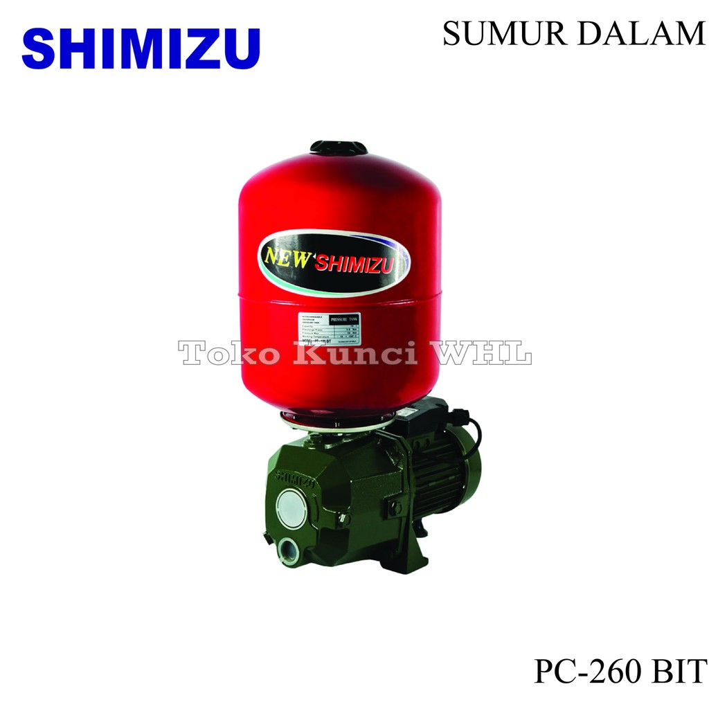 Jual SHIMIZU PC 260 BIT Pompa Air Shimizu Sumur Dalam OTOMATIS JET PUMP | Shopee Indonesia