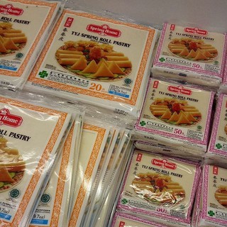 TYJ SPRING ROLL PASTRY / KULIT LUMPIA BESAR / KULIT PANGSIT 275Gr 20PCS ...