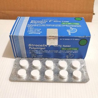 Jual strocain p 400 obat untuk sakit maag perstrip 10 tab | Shopee ...