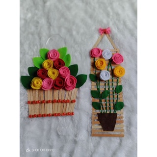 Jual Hiasan dinding stik eskrim / kerajinan tangan / tugas sekolah/ Prakarya | Shopee Indonesia