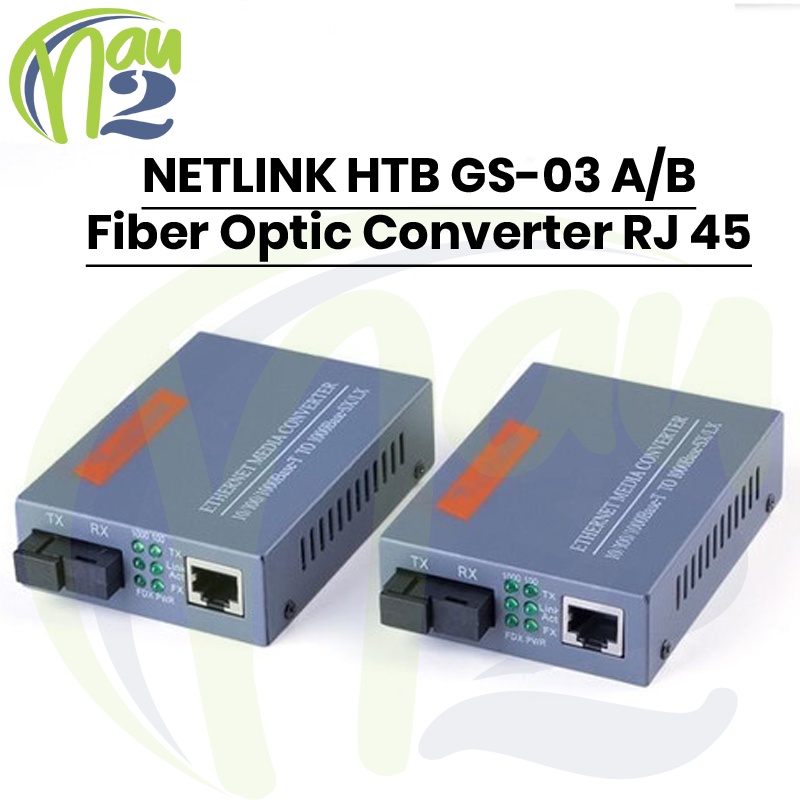 Jual HTB-GS-03 A & B 1000Mbps Single Mode Media Converter Fiber Optical | Shopee Indonesia