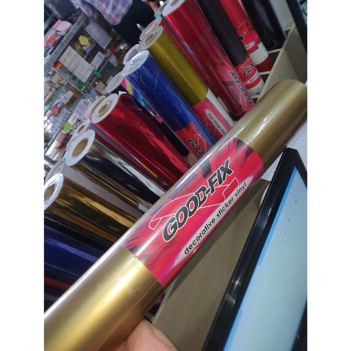 Jual Sticker Goodfix Silver / Gold 45cm (Meteran) | Shopee Indonesia