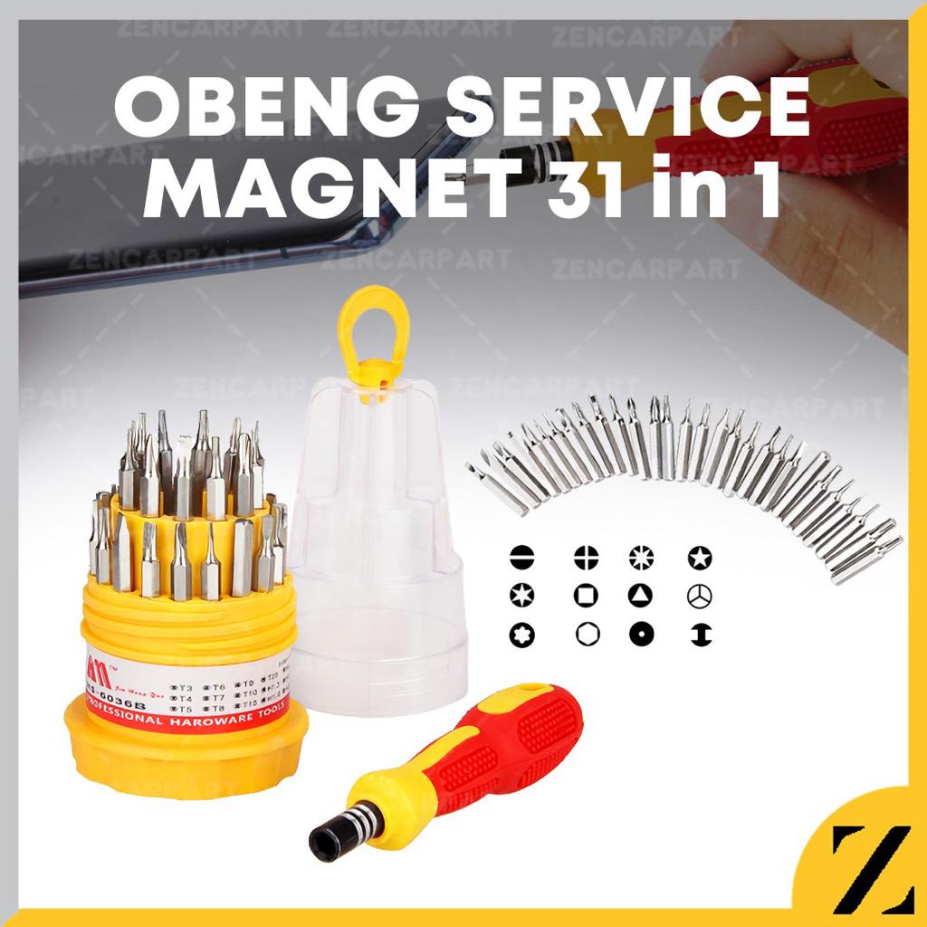 Jual Obeng Set Multifungsi Magnetic 31 in 1 31in1 31 pcs Reparasi Screwdriver Handphone ...