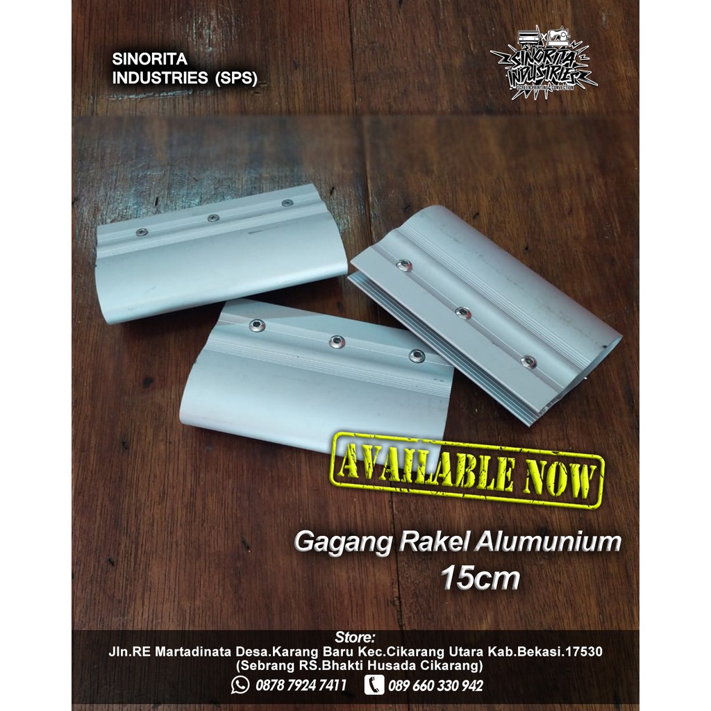 Jual Gagang Rakel Alumunium Sablon 15cm | Shopee Indonesia
