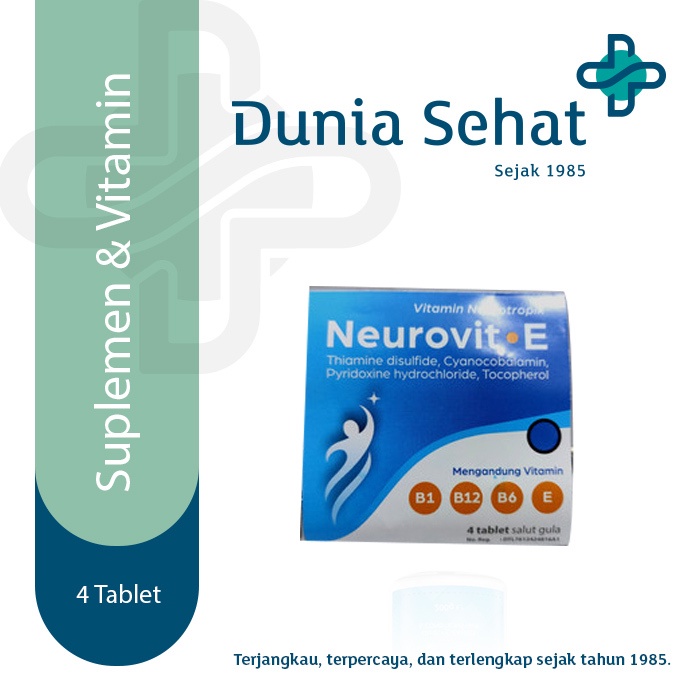 Jual Neurovit E 4 Tablet | Shopee Indonesia