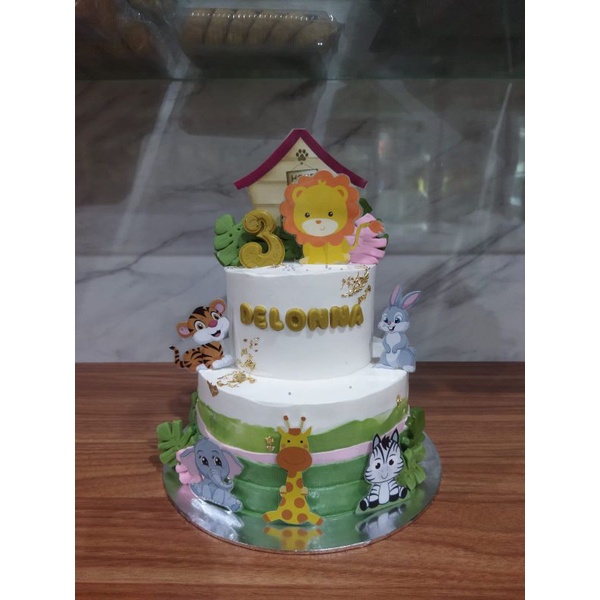 Jual Tart animals/birthday cake/kue ulang tahun anak | Shopee Indonesia