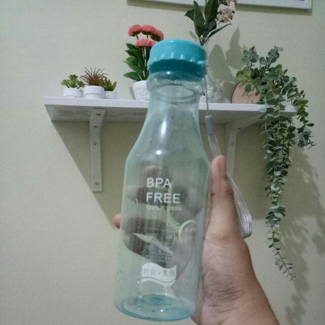 Botol Minum Soda BPA FREE Transparan / Water Bottle Bening | Shopee ...