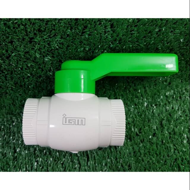 Jual Stop Kran UPVC IGM 1" | Ball Valve UPVC | Stop Keran | Shopee ...