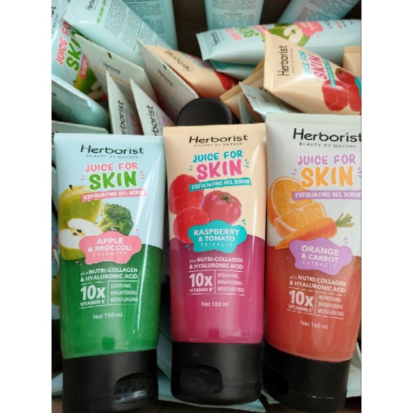 Jual Herborist Juice For Skin Exfoliating Gel Scrub - 150ml | Shopee Indonesia