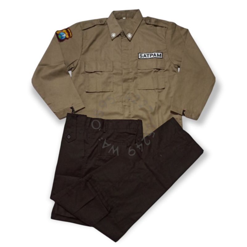 Jual Baju Celana Setelan Seragam Safari Satpam Security Baru PDL Model Terbaru Lengan Panjang ...