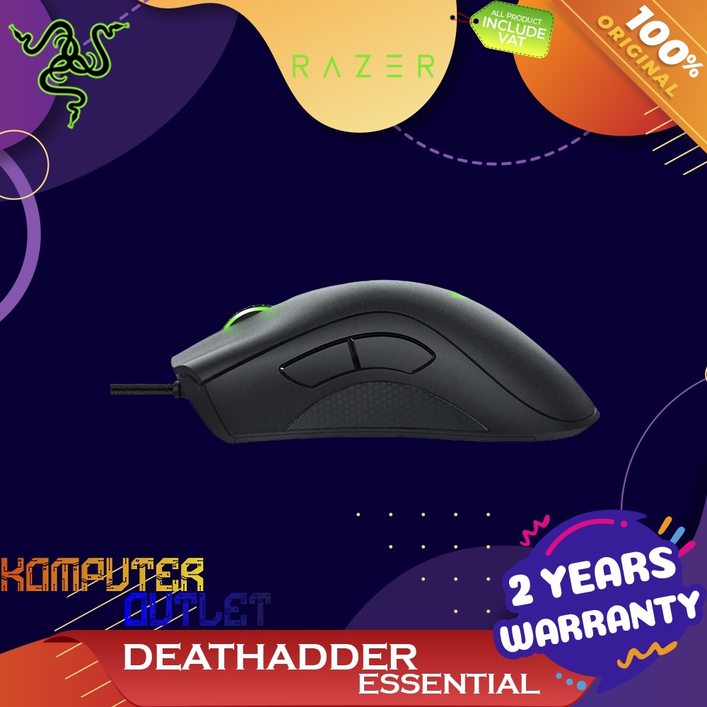 Jual RAZER DEATHADDER ESSENTIALS GAMING MOUSE - DEATH ADDER MOUSE BLACK ...