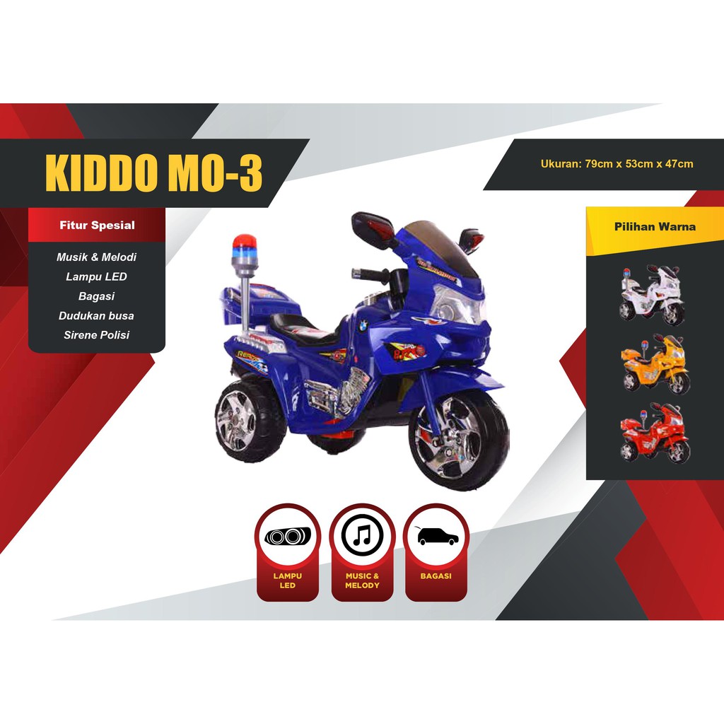 Jual MOTOR AKI POLISI MURAH DENGAN SIRENE BODY BESAR | Shopee Indonesia