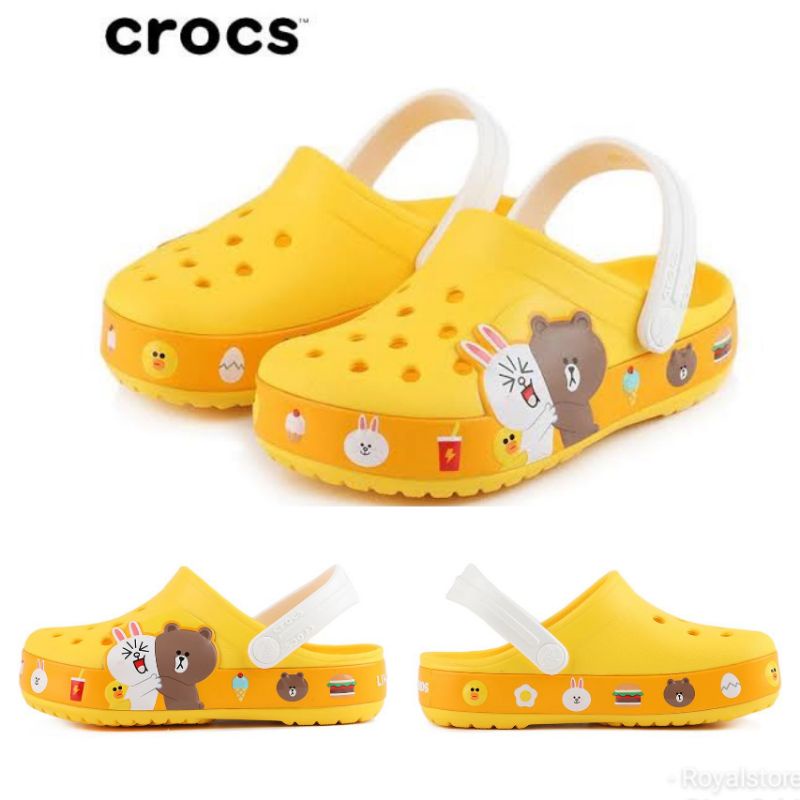 Jual Kids Crocs Fun Lab Line Friends Clog ORI 100% Indonesia|Shopee ...