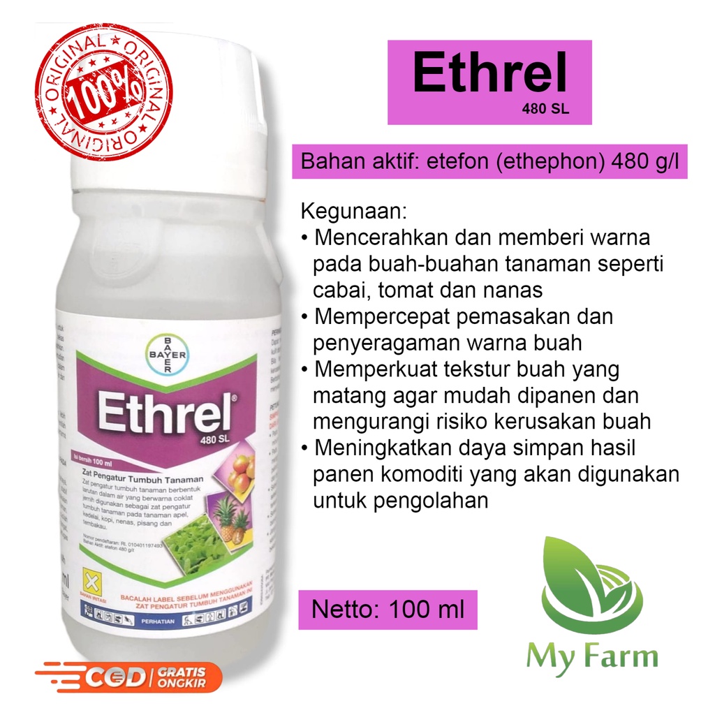 Jual Ethrel 480 Sl 100 Ml Zpt Hormon Pengatur Tumbuh Tanaman Obat ...