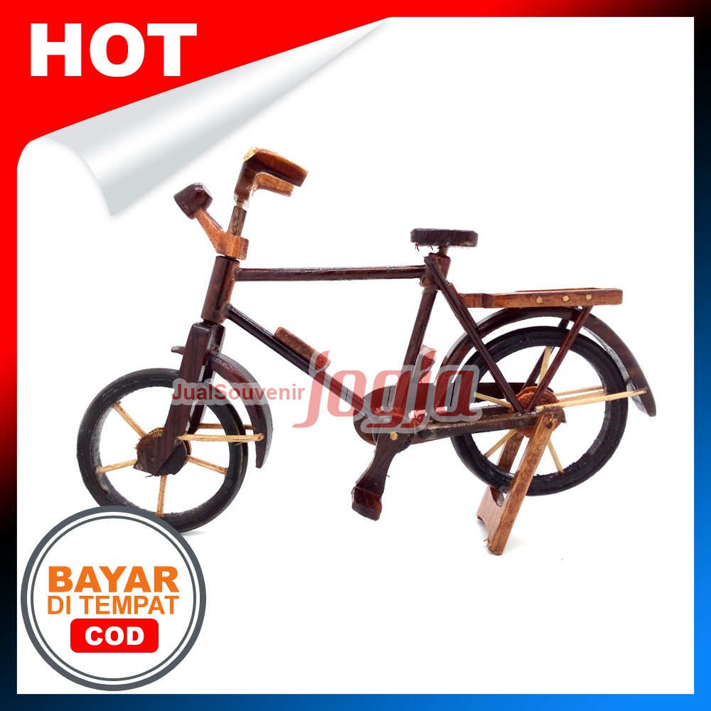 Jual [promo] Miniatur Sepeda Kayu Antik dari Jogja - Ukuran M Indonesia ...