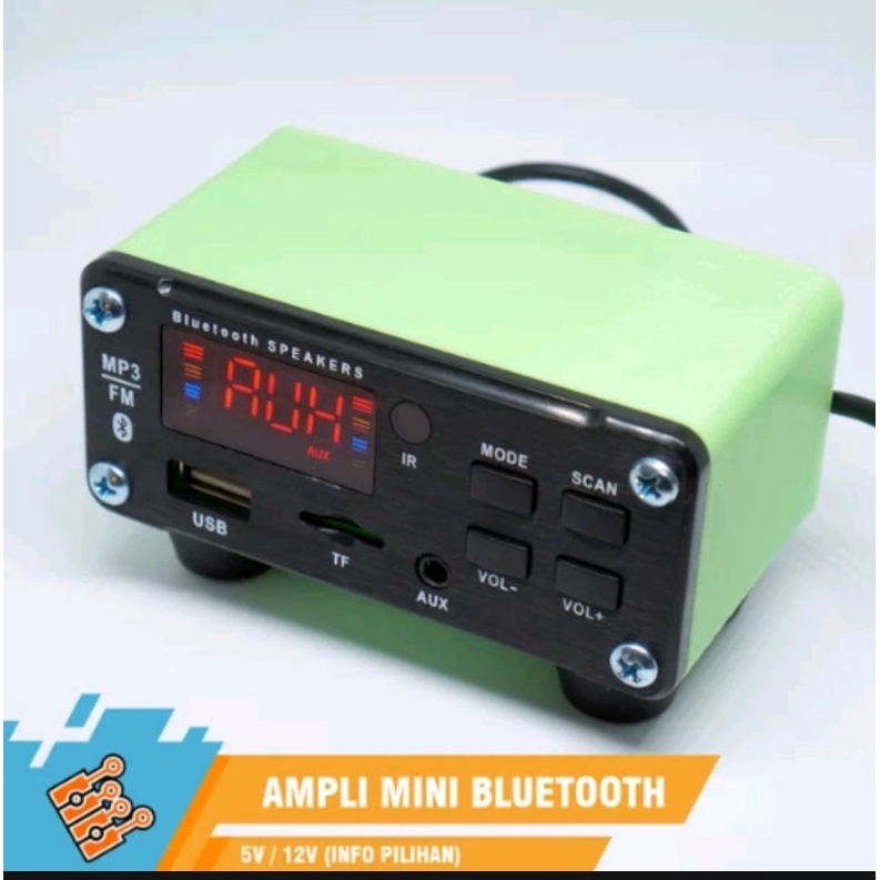 Jual Mini Amplifier Bluetooth 12V + Adaptor | Shopee Indonesia