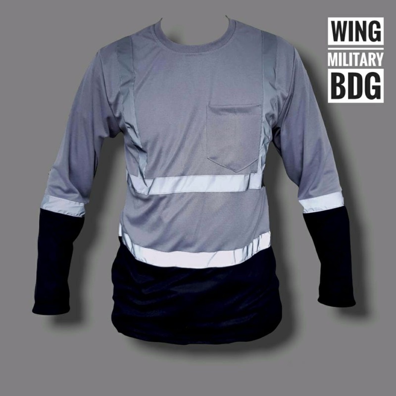 Jual Kaos Safety Proyek kombinasi Lengan panjang Indonesia|Shopee Indonesia