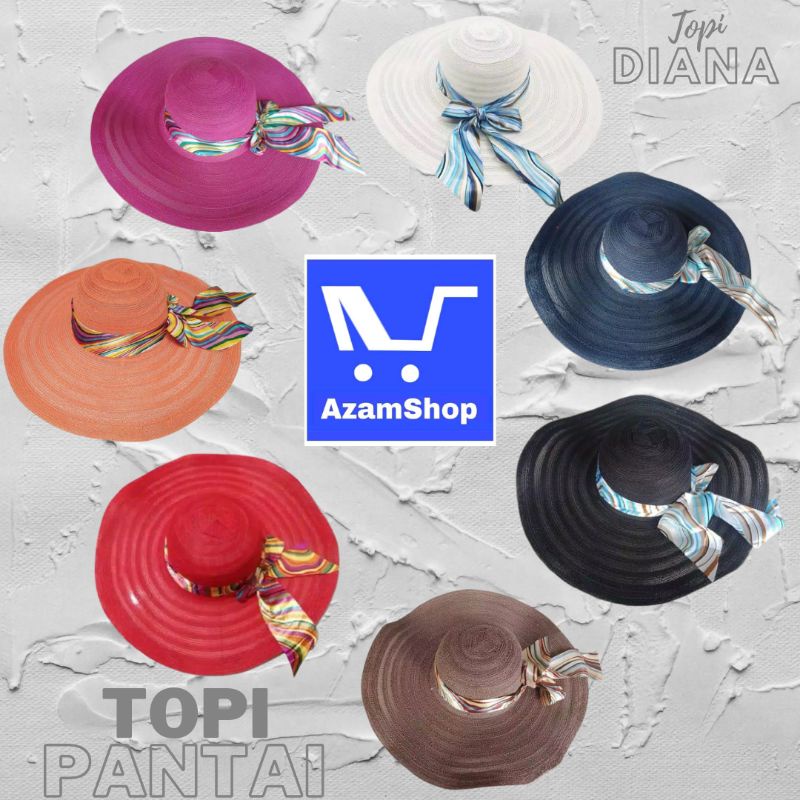 Jual Topi pantai wanita topi pantai lebar topi gaya topi santai wanita ...