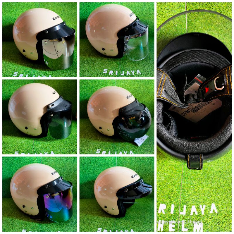 Jual HELM CARGLOSS CGM CREAM ORIGINAL | Shopee Indonesia