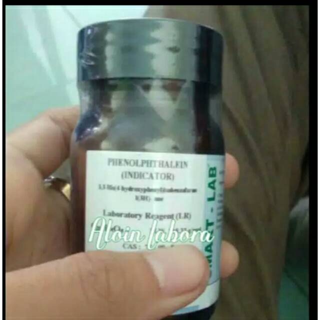 Jual Indikator fenolftalein / botol isi 25 gram /INDIKATOR PP 1 BOTOL ...