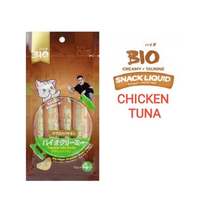 Jual SNACK KUCING - BIO CREAMY CHICKEN TUNA | Shopee Indonesia
