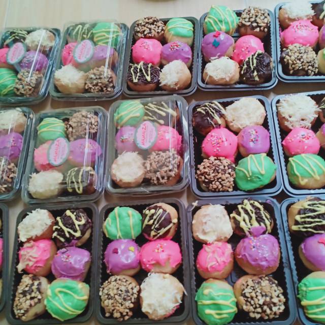 Donat mini/donat kentang/nasi kotak | Shopee Indonesia