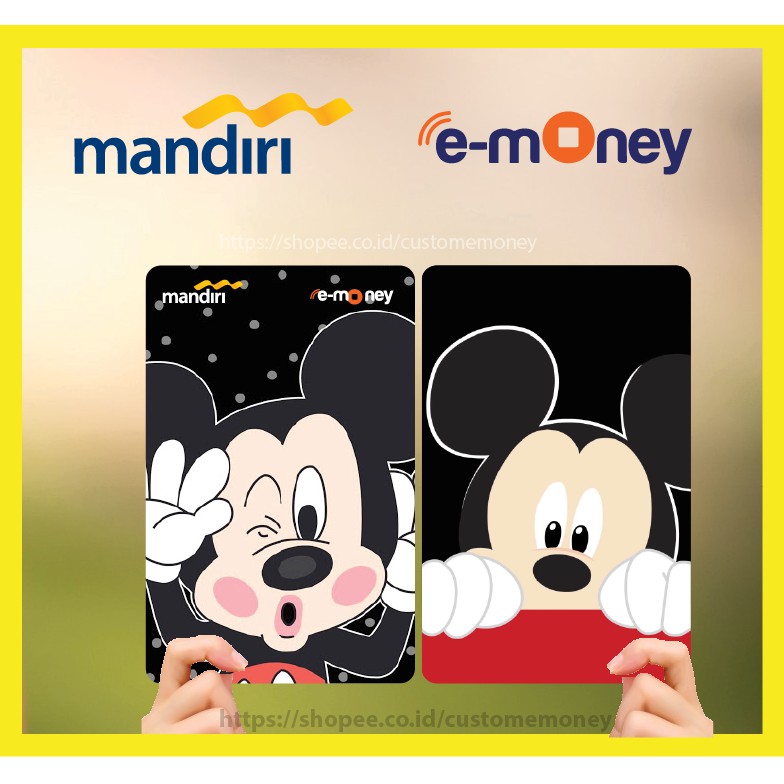 Jual Emoney Mickey Mouse Lucu Kartun Anime Etoll EMoney Mandiri Flazz ...